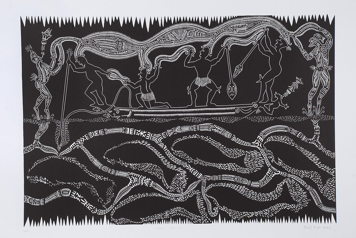 Zagul inur nu By Billy Missi - Printmaking - Cairns Art Gallery